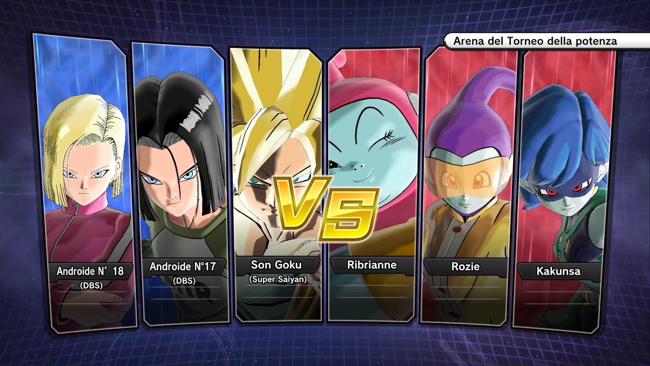 Xenoverse 2 - Requested match (PC): Goku SSJ/N°17/N°18 DBS vs Ribrianne ...