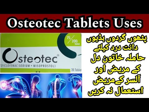 Osteotec Tablets (DICLOFENAC SODIUM MISPRSTOL) uses benefits and side ...