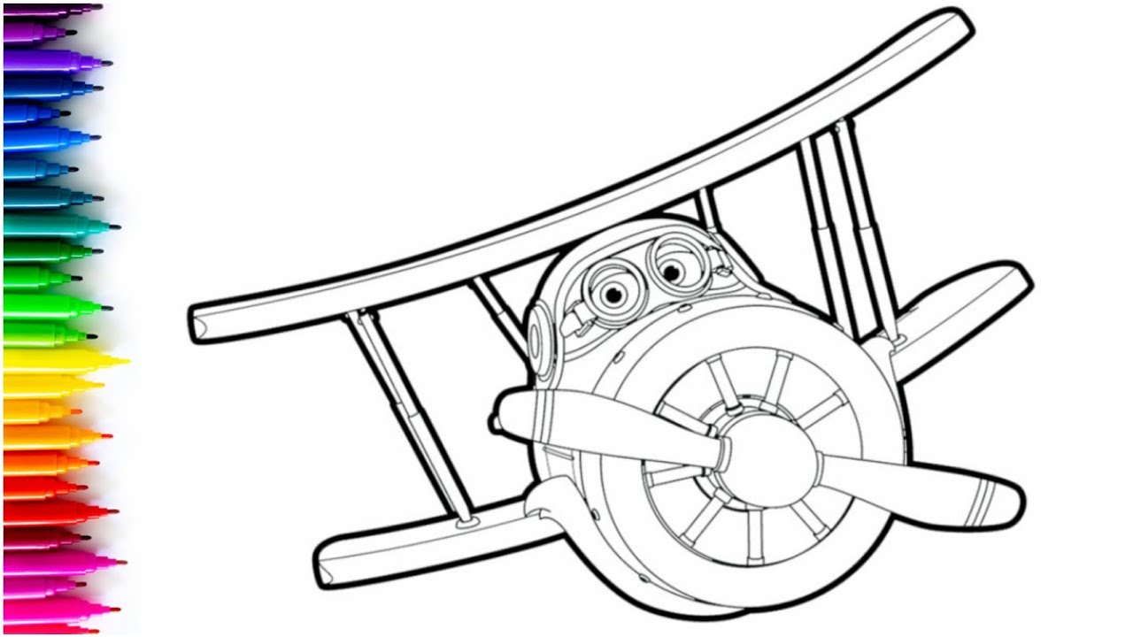 Grand Albert – Super Wings drawing and coloring for kids and toddlers ...