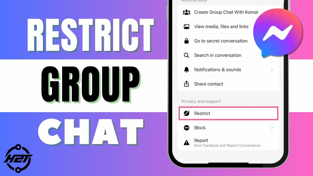 How To Restrict Group Chat in Messenger - YouTube