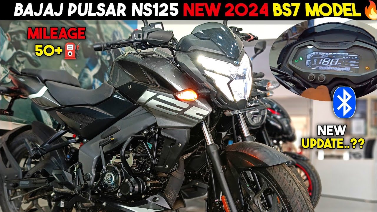 BAJAJ PULSAR NS125 New 2024 Bs7 Model GREY Colour Review ️‍🔥| New ...