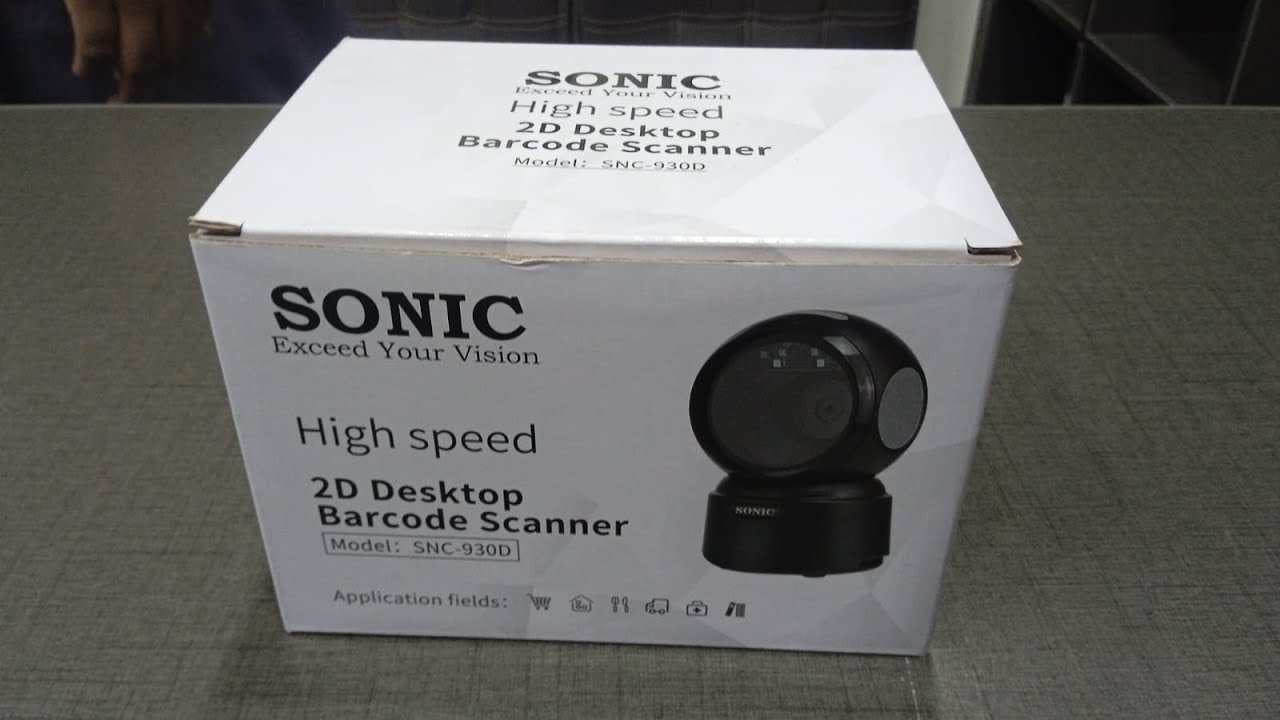 Sonic 2D barcode scanner - YouTube