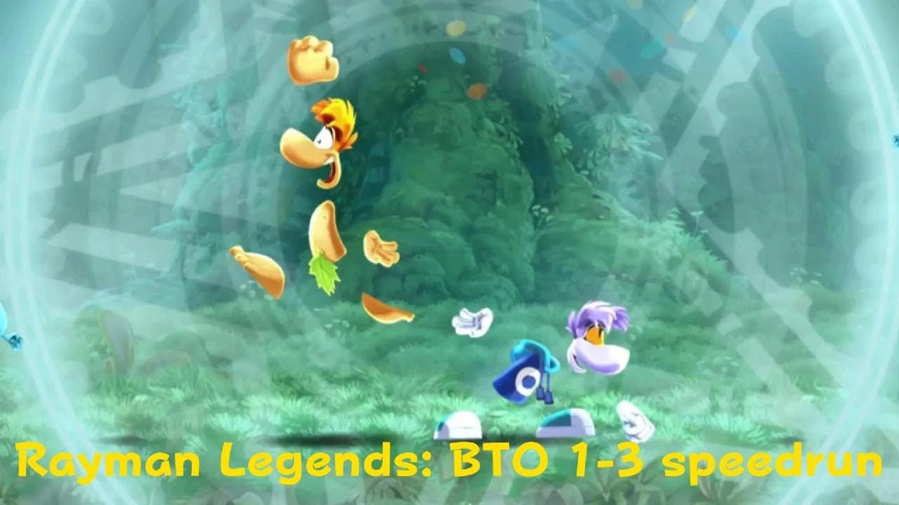 Rayman Legends: BTO 1-3 speedrun (CO-OP BOOST PR) - YouTube