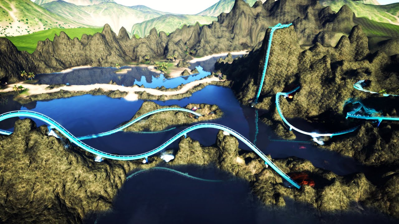 Tiki Splash Dive Coaster {Planet Coaster} - YouTube