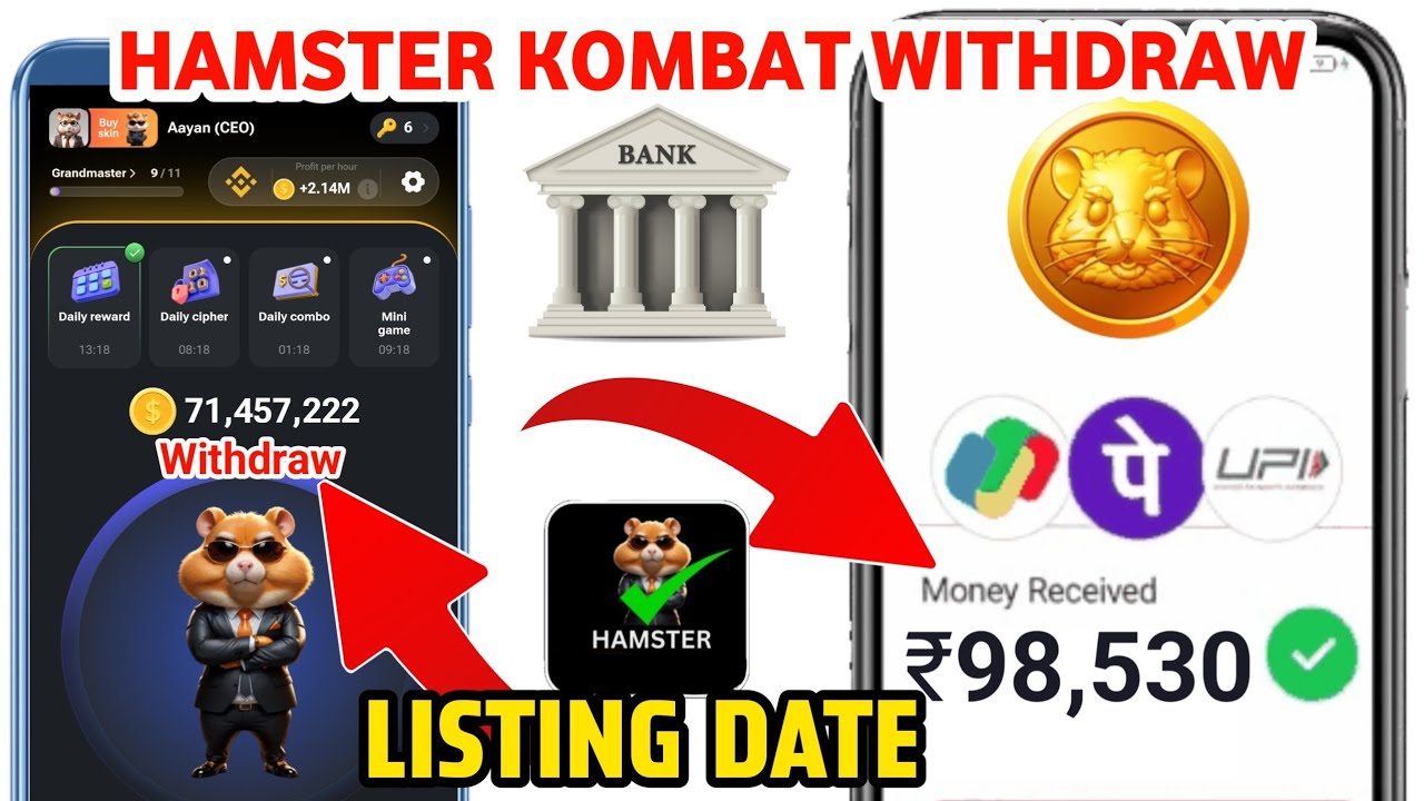 Hamster Kombat Withdraw NOW Steps | Hamster Kombat Airdrop Withdraw in Bank - YouTube