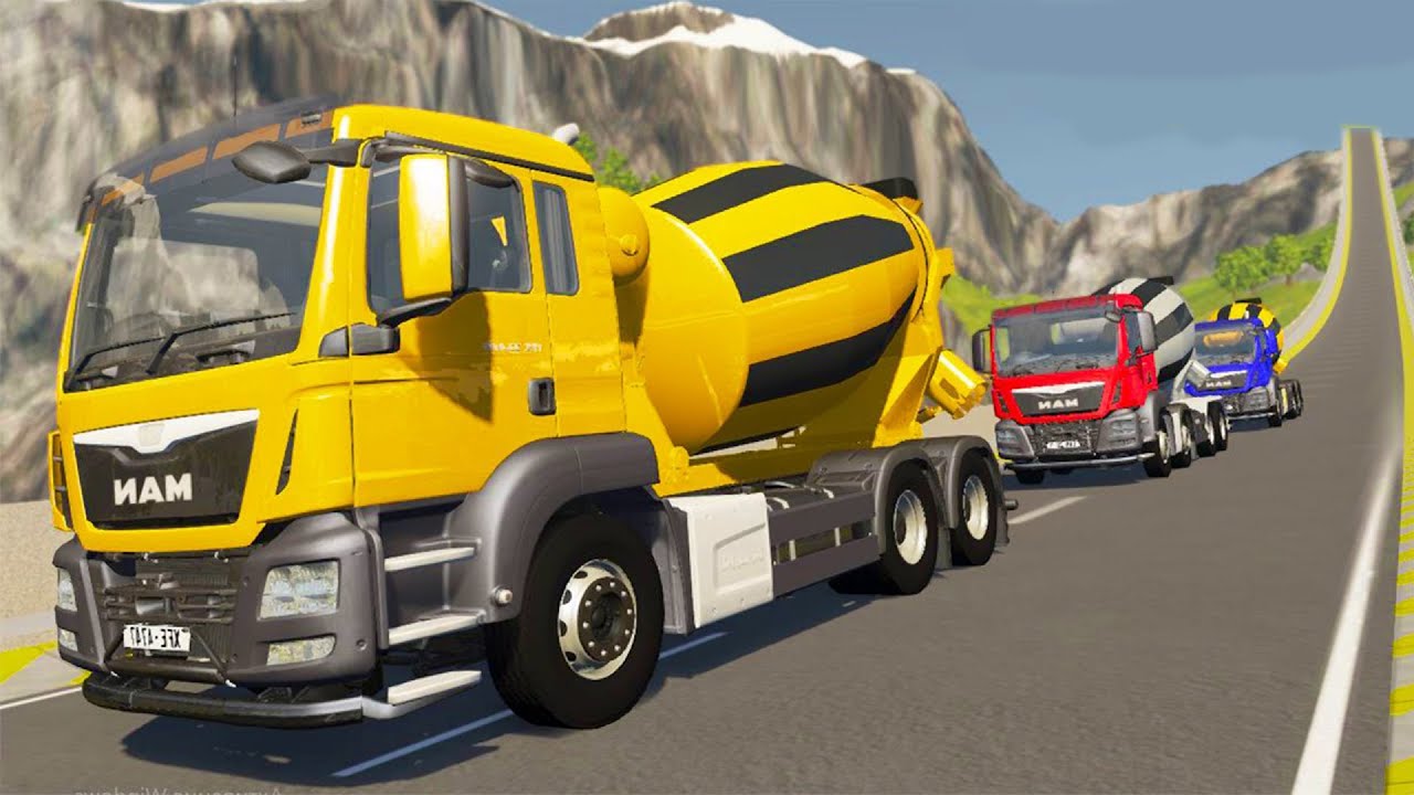 Cement Truck - BeamNG DRIVE - YouTube