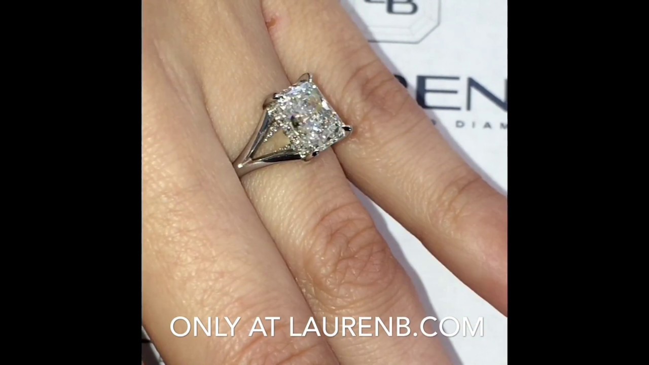 2.20 ct Radiant Cut Diamond Engagement Ring - YouTube