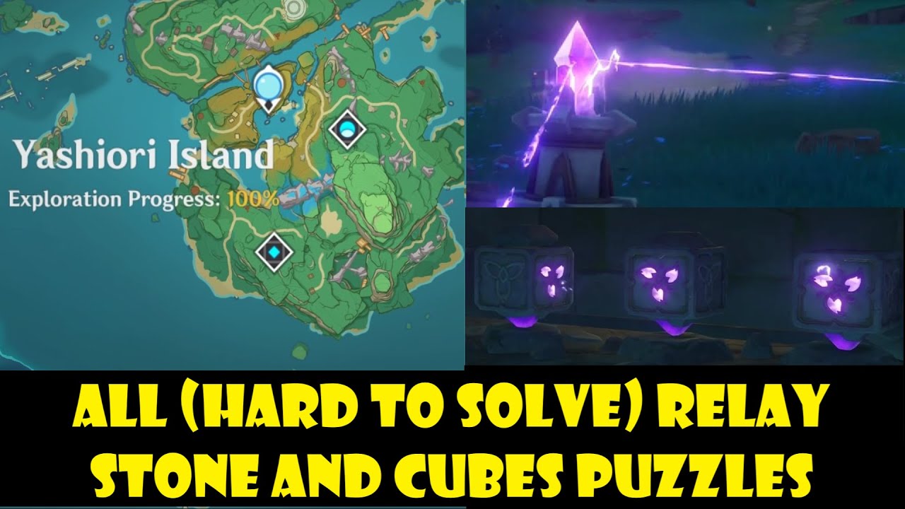 yashiori island cube puzzles & Relay stones you might havent solved ...