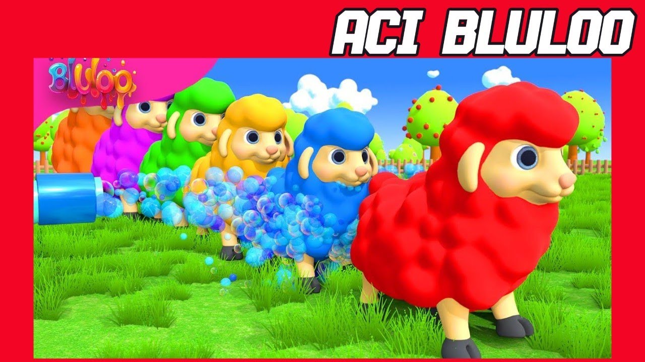 Baa Baa Black Sheep Song | Colorful Sheep | BluLoo Nursery Rhymes ...