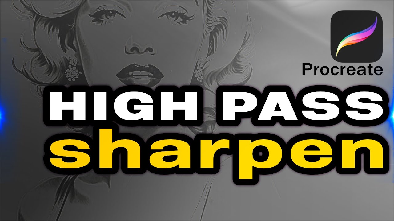 Procreate tip: Apply High Pass filter to sharpen images or your artwork ...