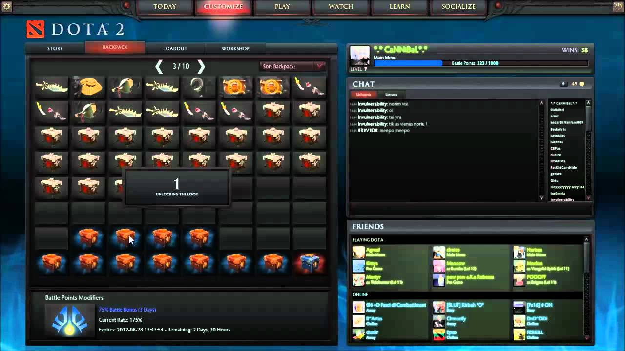 Dota 2: Unboxing 40 International Crates/Chests 2012 (Unusual Drodo the ...