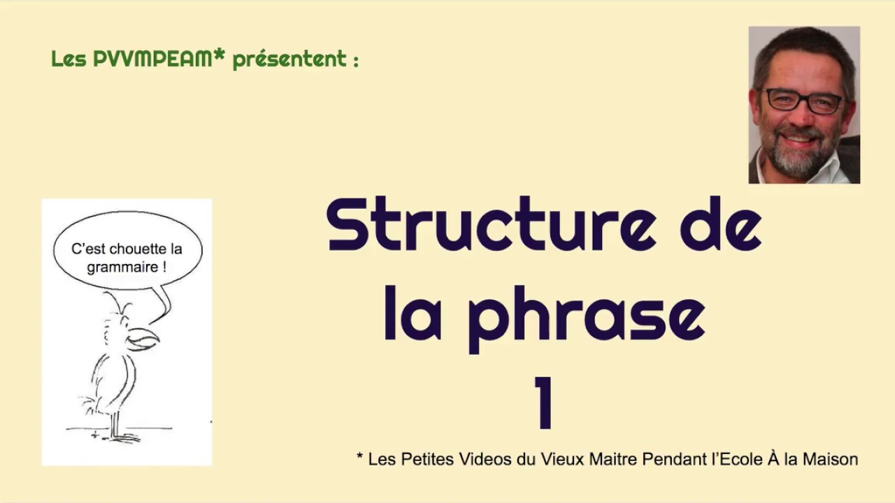 Structure de la phrase 1 - YouTube