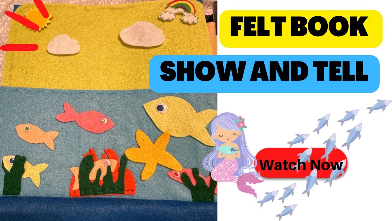 Creating My First Felt/ Quiet Interactive Book for Kids - YouTube