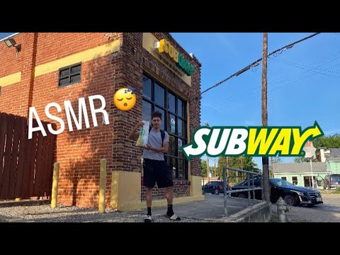 ASMR Subway Mukbang, Vlog and Ramble - YouTube