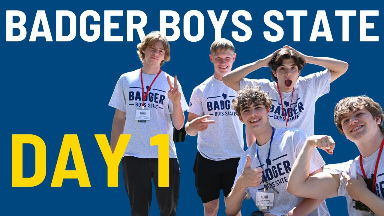 BADGER BOYS STATE: DAY 1 IN REVIEW - YouTube