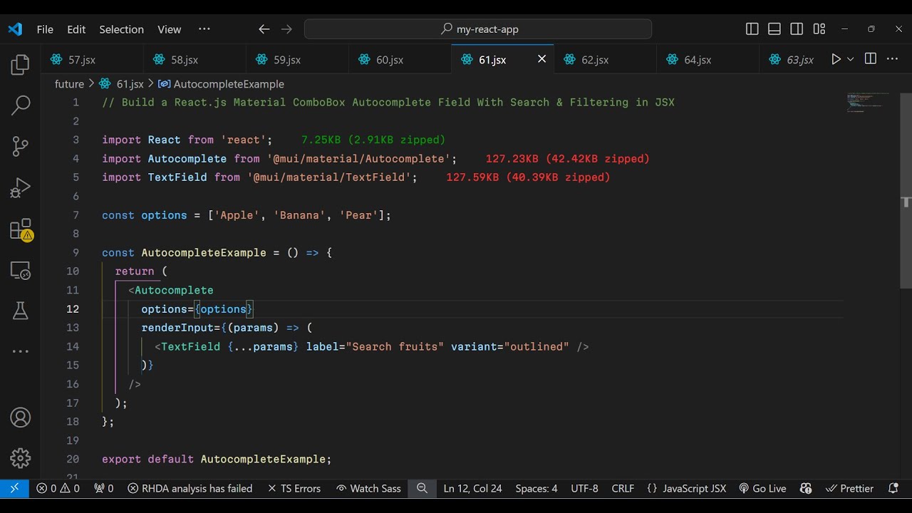 Build A Reactjs Material Combobox Autocomplete Form Input Field With 9759
