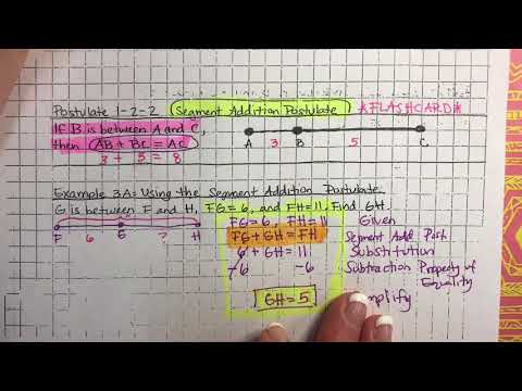 Chapter 1.2 Measuring and Constructing Segments Ex. 3 - YouTube