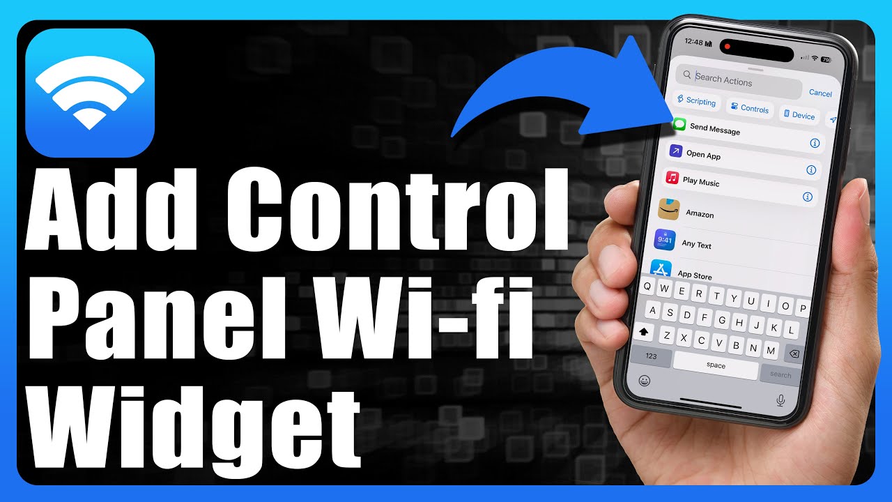 How To Add Wi-Fi Widget To iPhone Control Center - YouTube