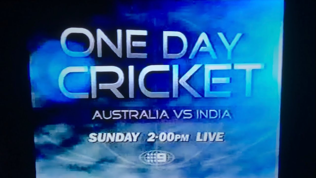 Channel Nine Cricket Australia vs India VB Series 2003/04 Promo - YouTube