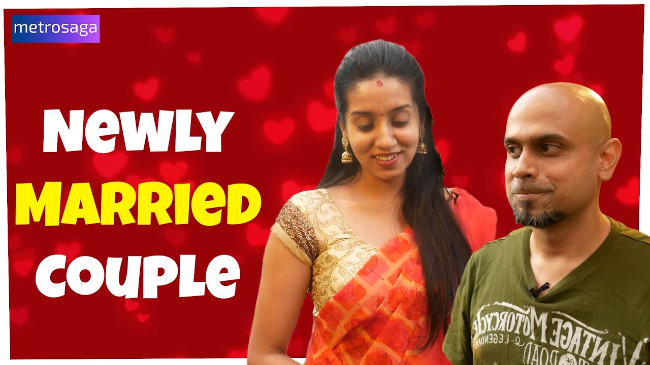 Newly Married Couple ️ | Akarsh | Divya | MetroSaga - YouTube