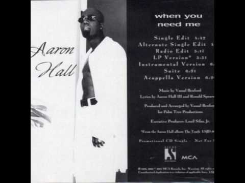 Aaron Hall - When You Need Me (1994 Extended Radio Edit) - YouTube