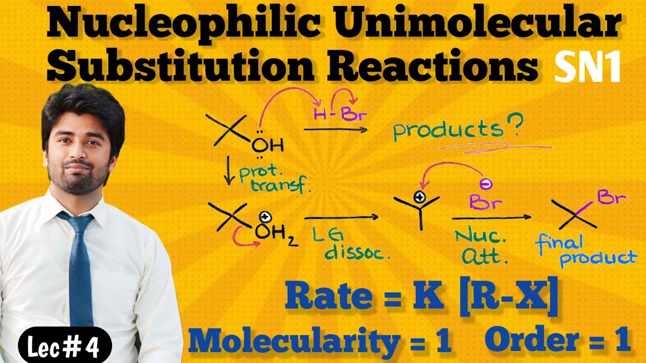 Nucleophilic Unimolecular Substitution Reactions| SN1 Reactions ...
