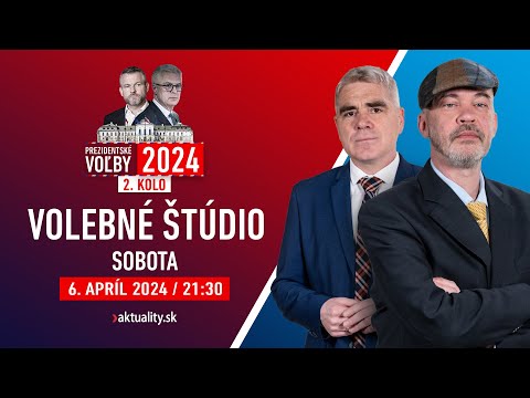 🔴 LIVE: Volebné štúdio 2. kola prezidentských volieb 2024 v sobotu o 21:30 na Aktuality.sk