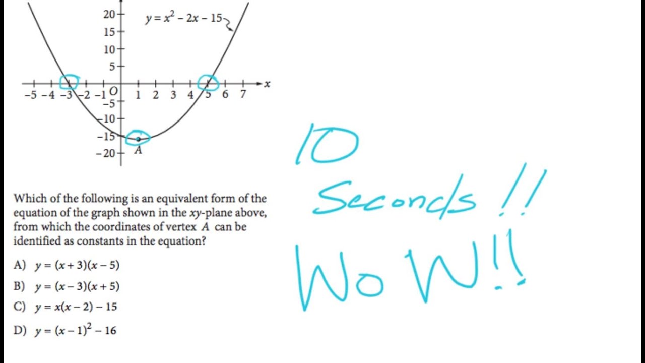 SOLVE SAT MATH in 10 seconds using techniques from MASTERINGSKILLZ ...