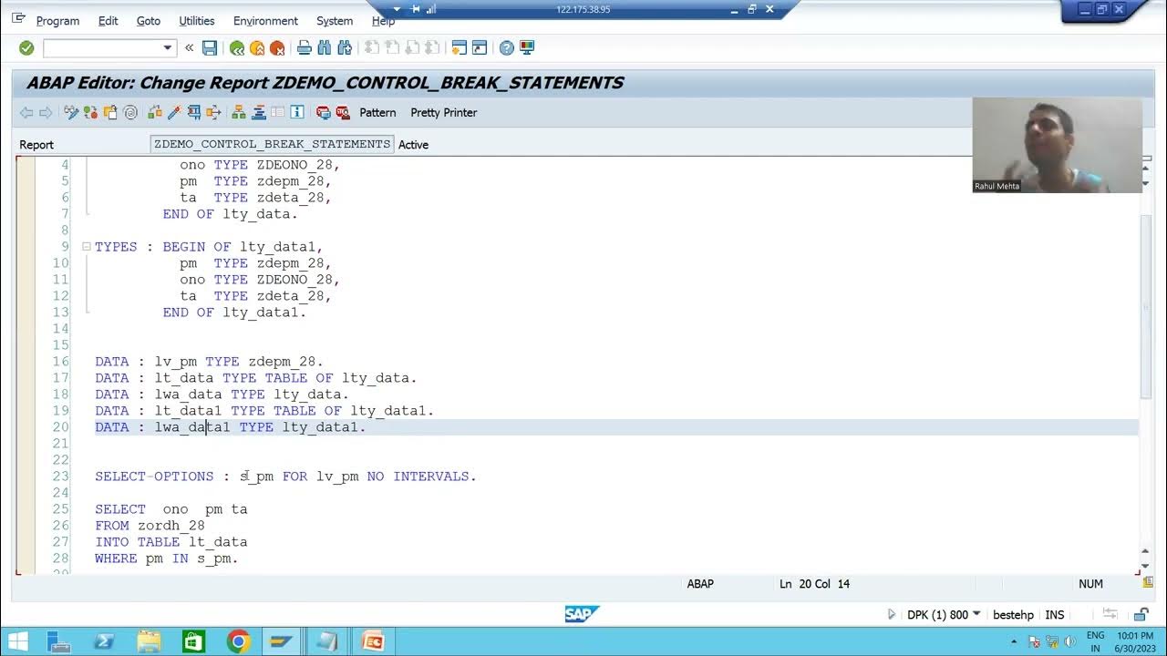 105 Abap Programming Control Break Statements Important Points Part3 Youtube