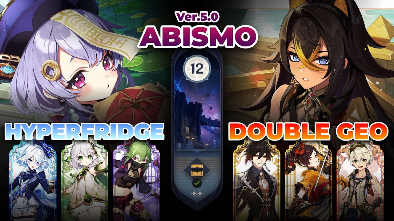 QIQI HYPERFRIDGE & DEHYA DOUBLE GEO | SPIRAL ABYSS 5.0 | GENSHIN IMPACT ...