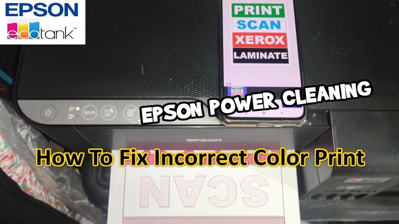 Paano ayusin ang kulay sa Epson Printer | How To Fix Incorrect Missing ...