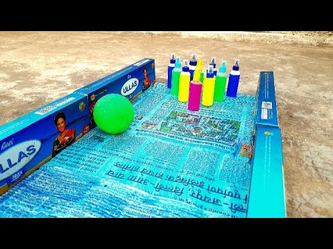 How to make Bowling alley game at home easily || summer crafts || Arts ...