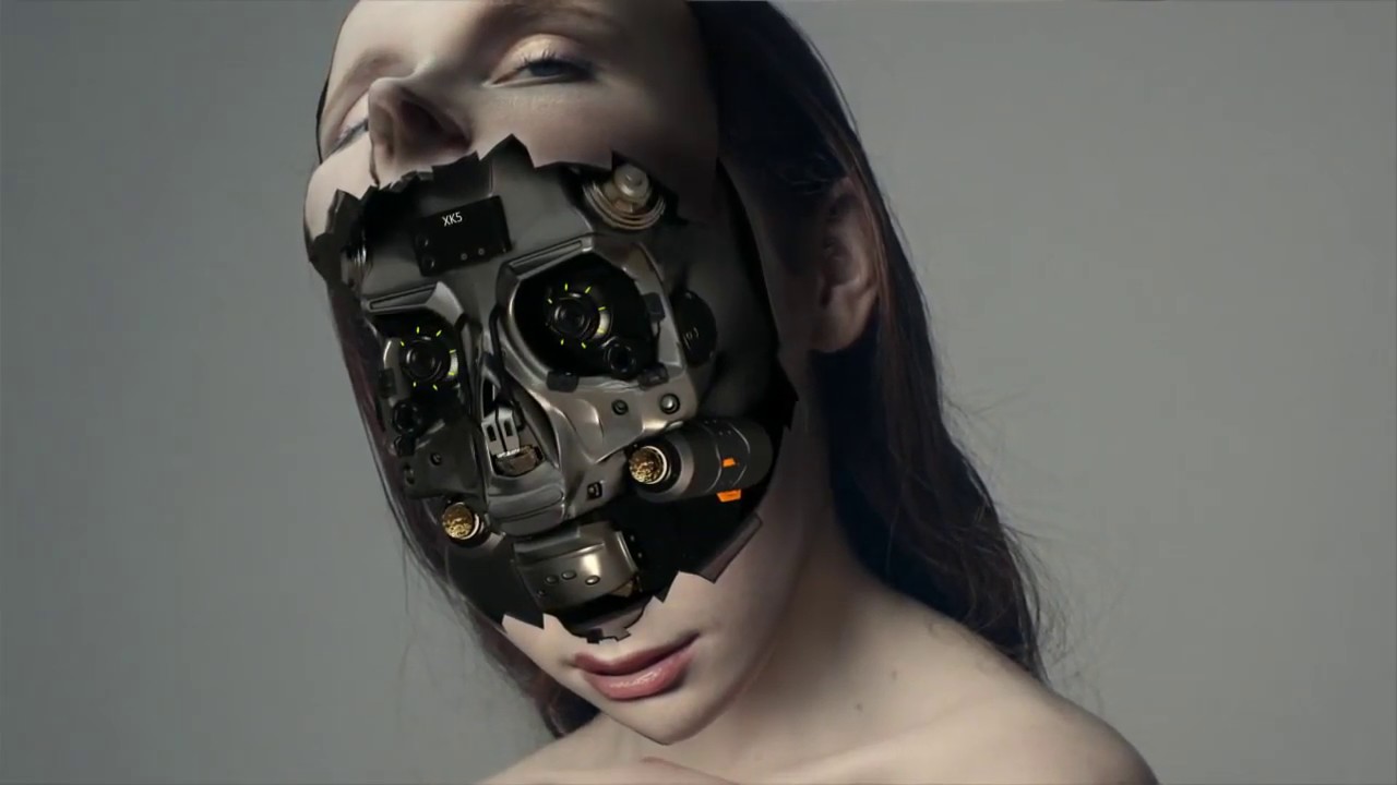 projection tracking robot face cinema 4d - YouTube