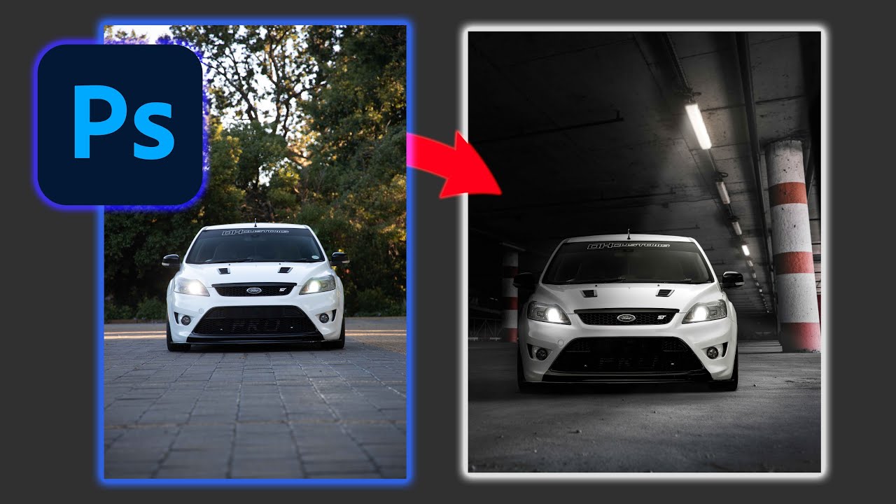 Car Photography Composite (Photoshop Speed Edit) - YouTube