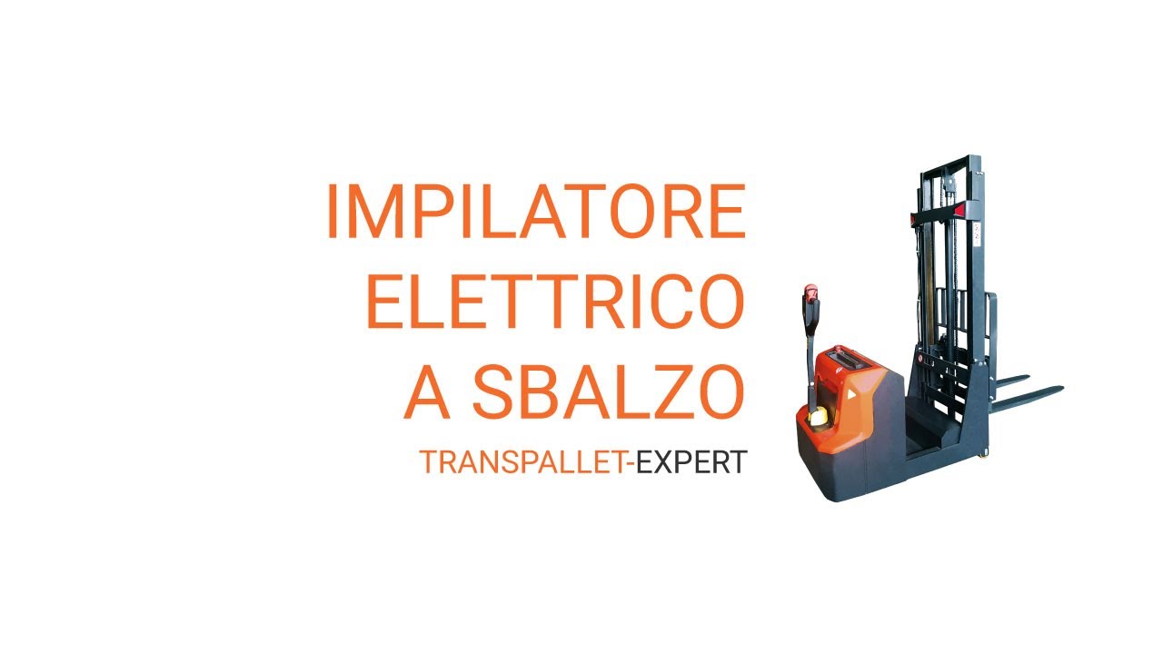 Impilatore elettrico a sbalzo retrattile | Transpallet-expert - YouTube