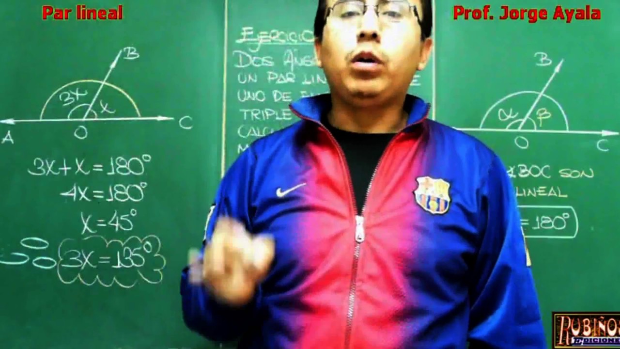 Ángulo Par Líneal - Concepto y Ejercicio Resuelto de Geometría ...