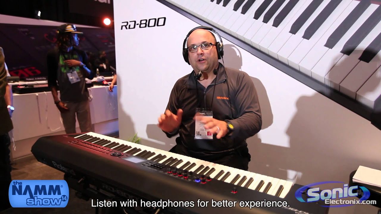 Roland RD 800 Stage Piano | NAMM 2014 - YouTube