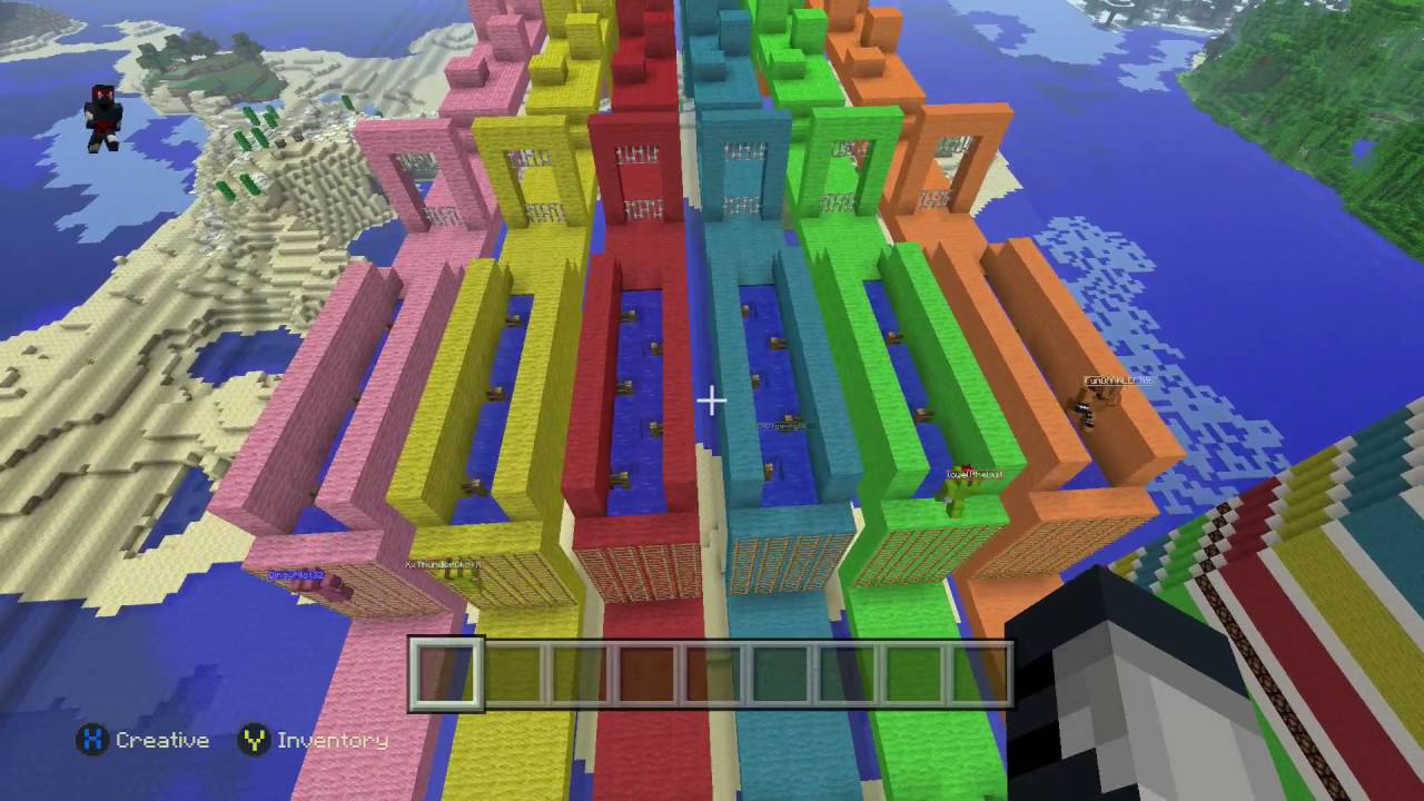 Minecraft Parkour Race On Xbox One Youtube