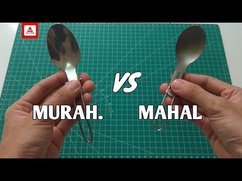 memilih sendok ultralight untuk kebutuhan ultralight backpacking murah vs mahal