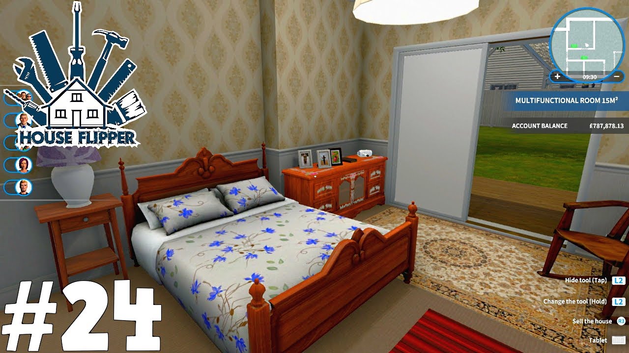 House Flipper (PS4 Pro) Part 24 - A Marvelous Bedroom - YouTube