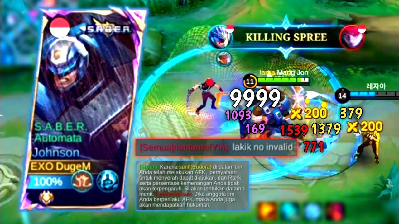 TUTORIAL JOHNSON ROAM 1 HIT‼️ BEST ROTATION GAMEPLAY - Mobile Legends ...