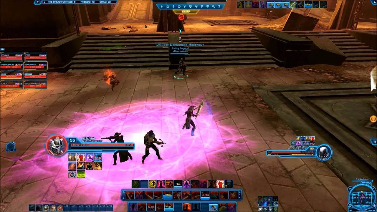 SWTOR 8M DF HM - Gate Commander Draxus - Wipes On Trash - YouTube