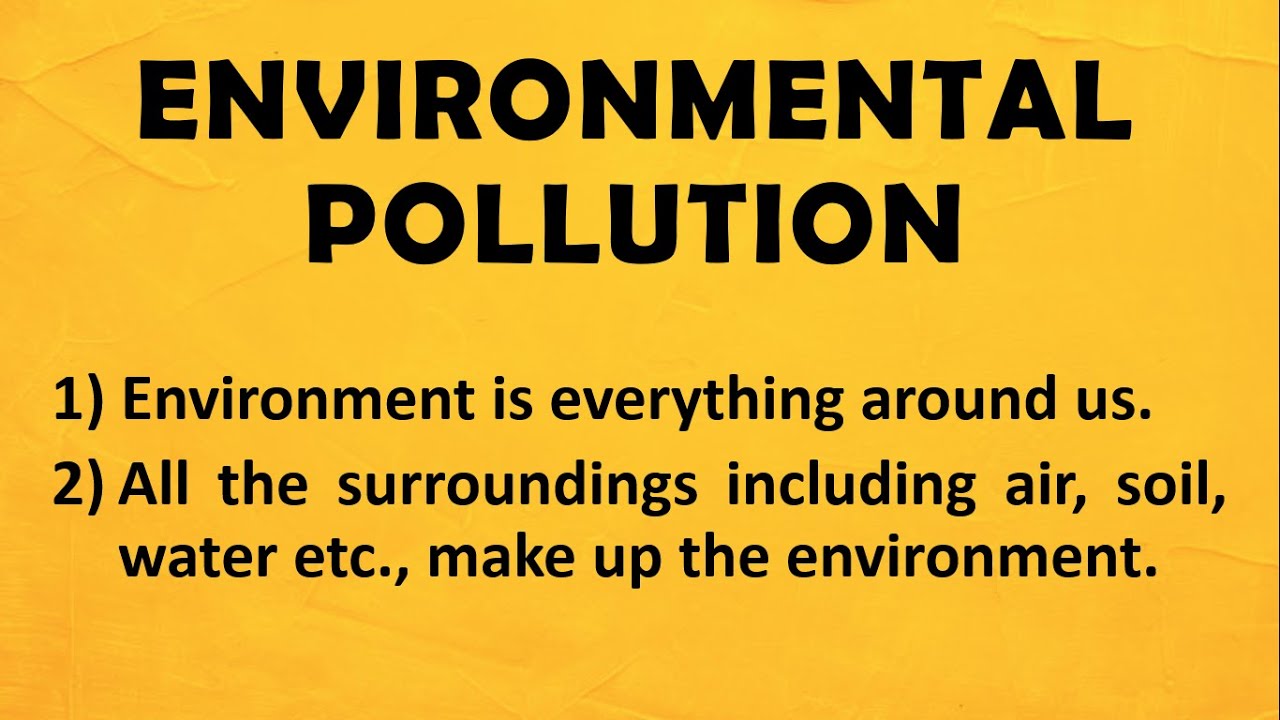 10 Lines on Environmental Pollution in English | Few Lines on ...