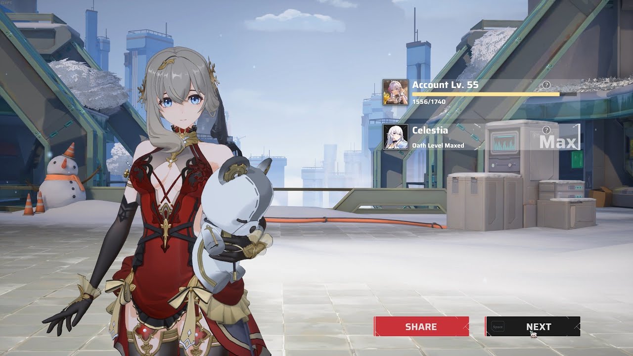 [Strinova] Going around Snowveil District with Yvette's full Ruby ...