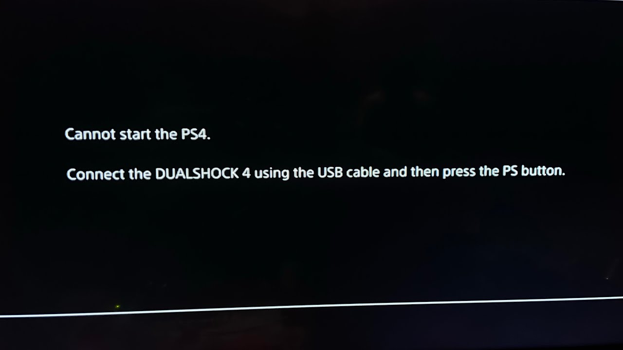 Connect the DUALSHOCK 4 using the USB cable and then press the PS ...