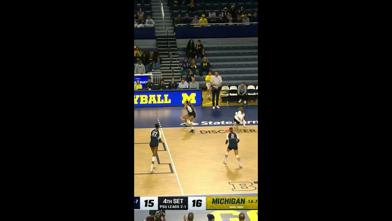 Top Plays: Allison Jacobs vs. Penn State | Michigan Volleyball | 10/31 ...