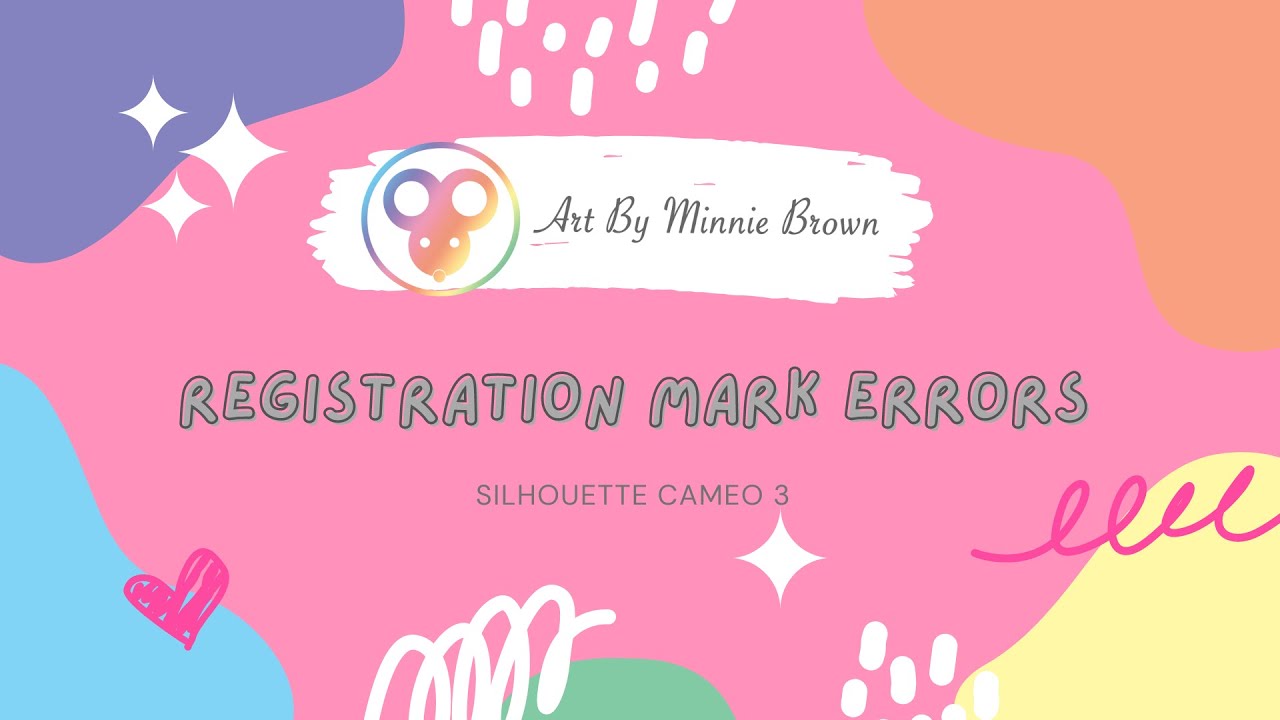 Registration Mark Error | Silhouette Cameo 3 - YouTube