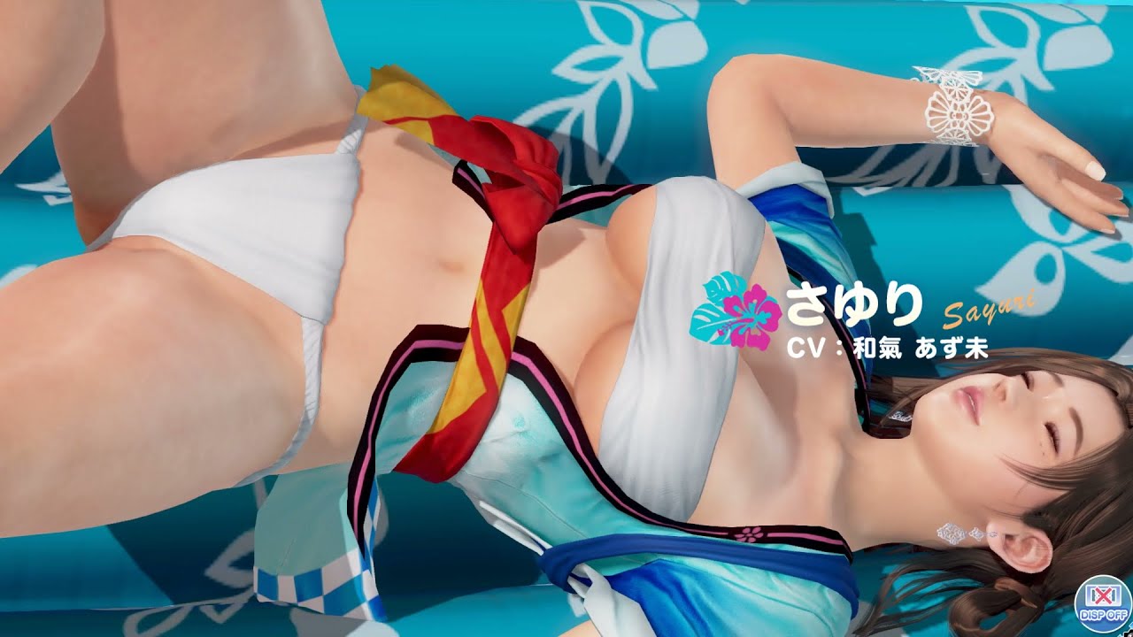 DOAXVV Sayuri Memories/Gravure_09 Blue Hawaii(Malfunction)/ブルーハワイ (着崩れ) - YouTube