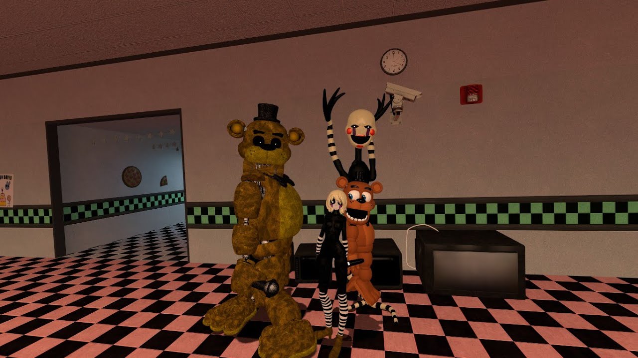 Gmod FNAF | Puppet and golden freddy's daughter - YouTube
