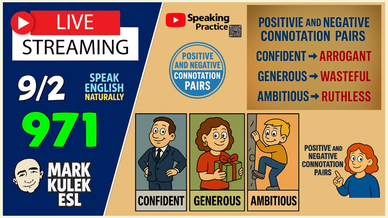 Learn English | Live Stream English Class with Mark Kulek ESL - YouTube